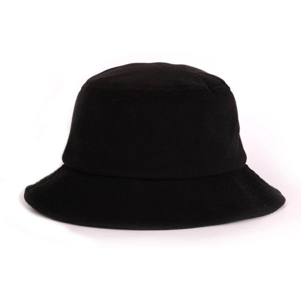 Big Size (62-66cm) Black Terry Towelling Hat (cotton & polyester w ...