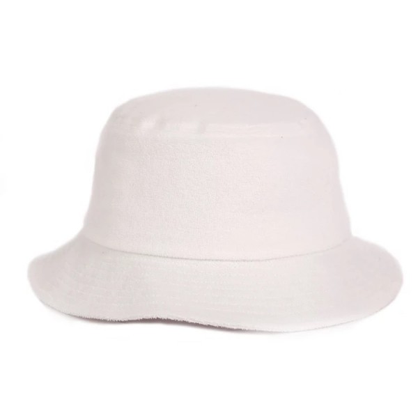 Big Size (62-66cm) White Terry Towelling Hat (cotton & polyester w ...